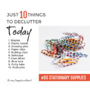 Declutter Stationary Supplies