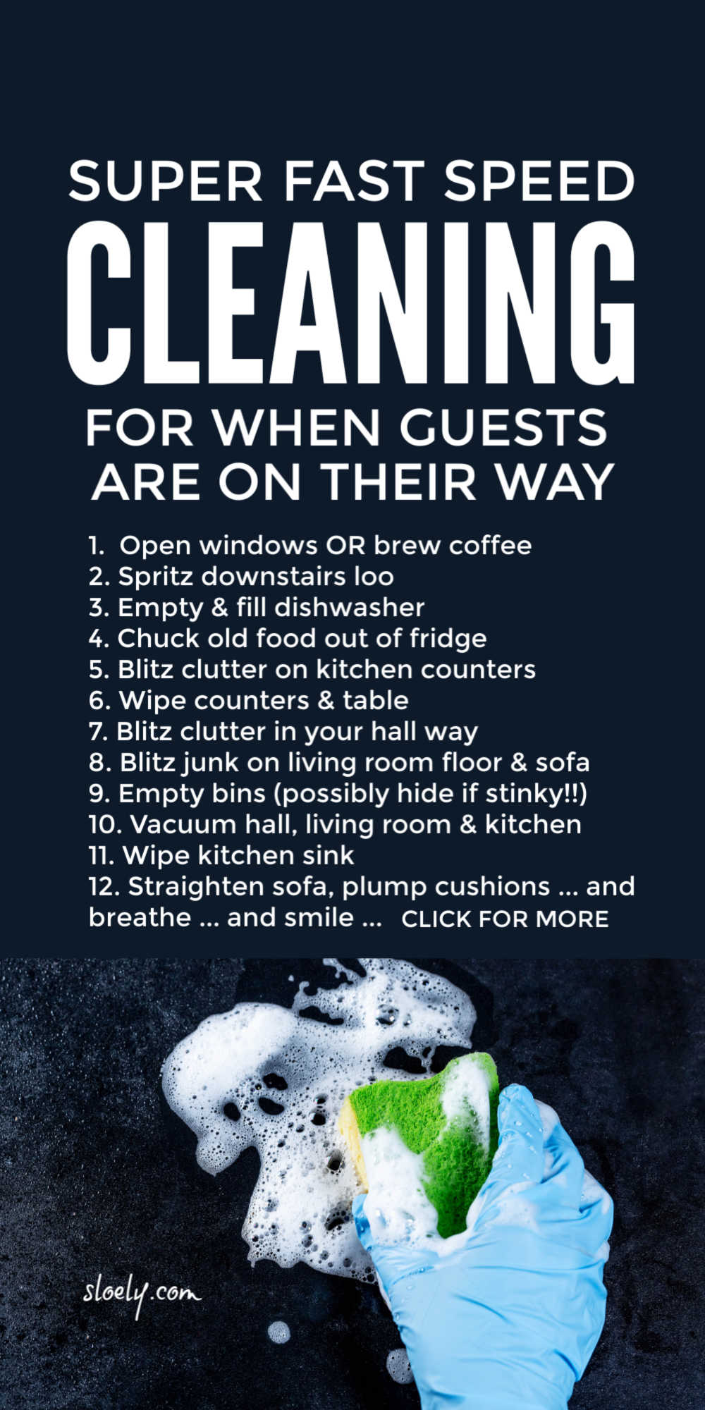 Speed Cleaning Checklist and Tips