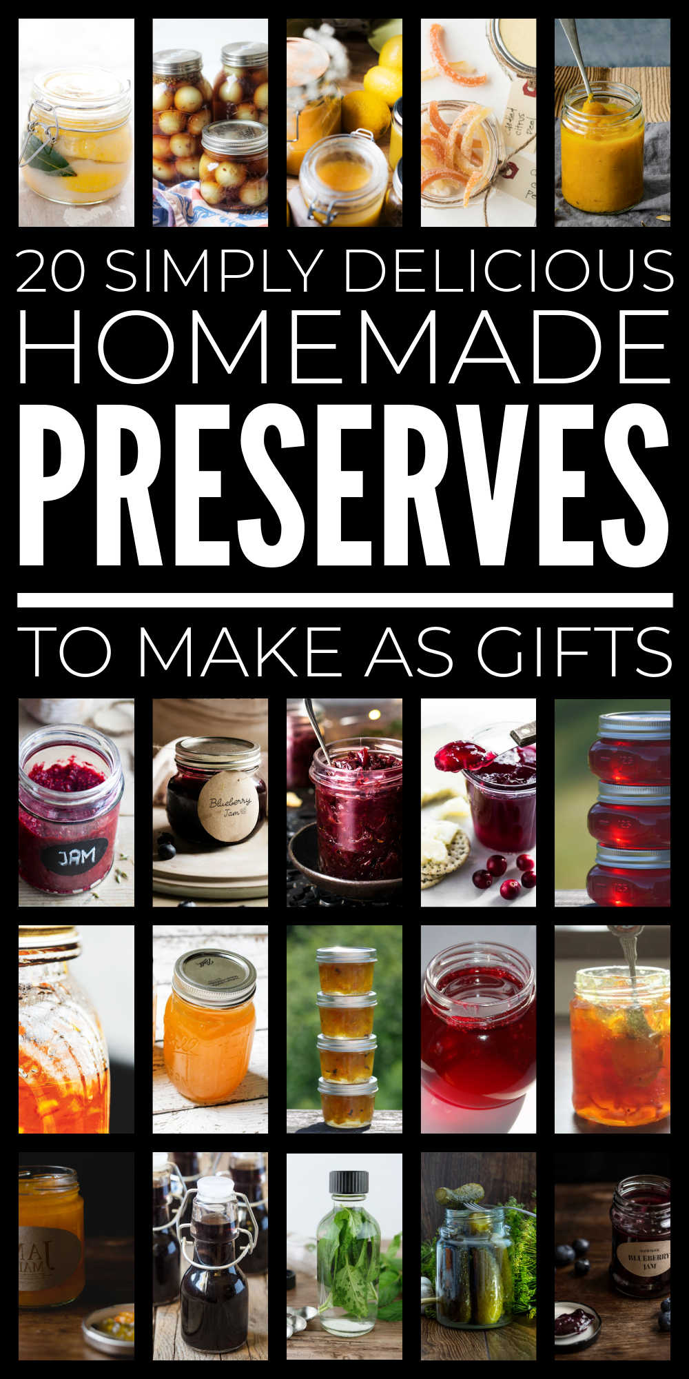 Homemade Preserves For Christmas Gifts